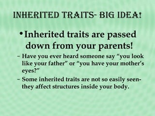 Inherited traits | PPT