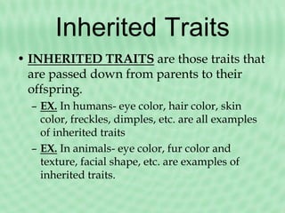 Inherited traits | PPT