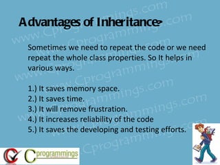 Inheritance in c++ ppt (Powerpoint) | inheritance in c++ ppt ...