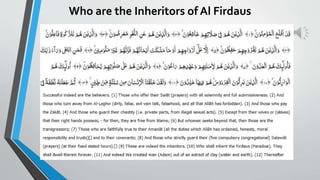 Inheritors of jannah | PPTX