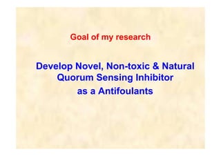 Inhibhition of quorum sensing | PDF