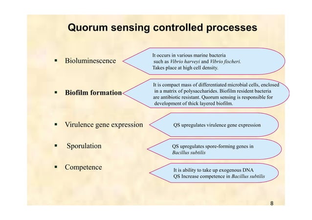 Inhibhition of quorum sensing | PDF