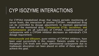 Inhibition and induction of drug metabolism | PPTX