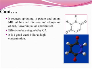 VARIOUS GROWTH INHIBITORS AND RETARDANTS THEIR ROLE IN YIELD AND ...