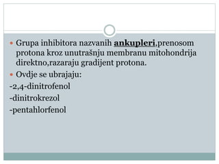 Inhibitori respiratornog lanca | PPT
