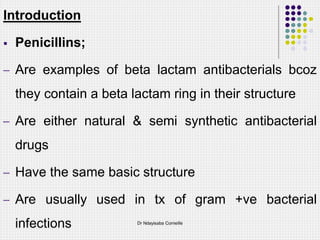 inhibitor of bacterial cell wall synthesis-PENICILLINS.ppt