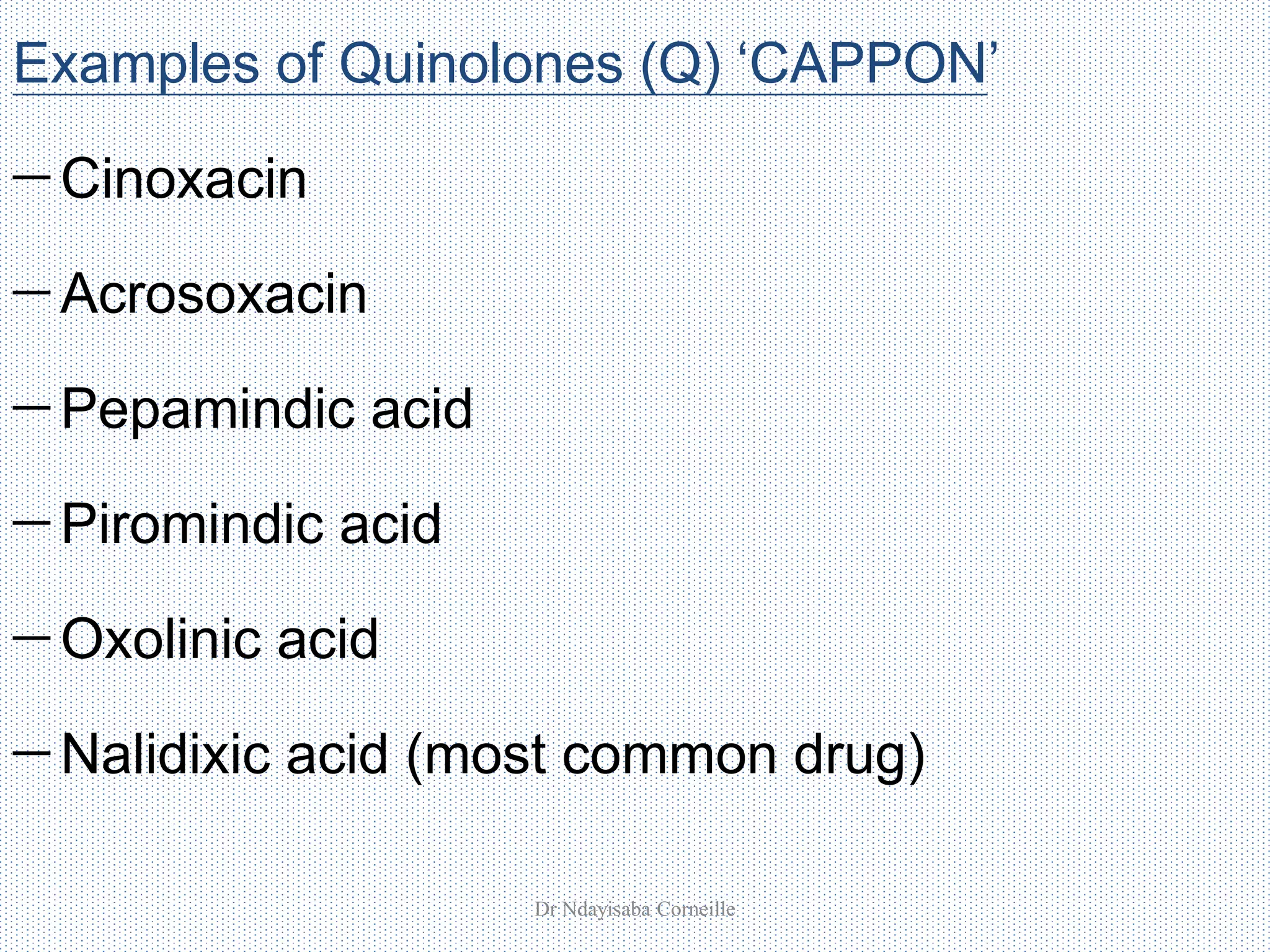 inhibitor of bacterial DNA synthesis.ppt