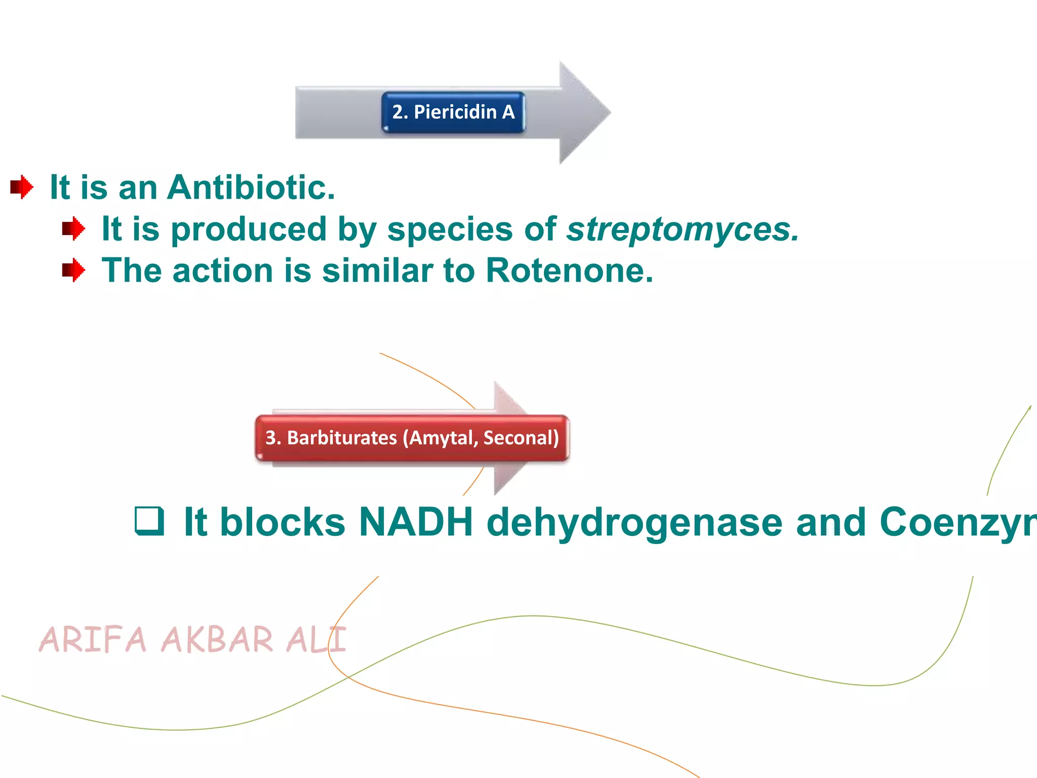 INHIBITORS AND UNCOUPLERS IN ELECTRONE TRANSPORT CHAIN | PPTX