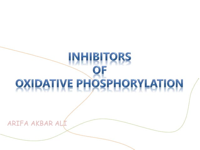INHIBITORS AND UNCOUPLERS IN ELECTRONE TRANSPORT CHAIN | PPTX | Chemistry | Science