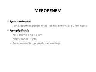 Antibiotik - Golongan Inhibitor Sintesis Dinding Sel | PPTX