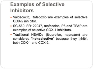 Inhibitors of cyclooxygenase | PPTX