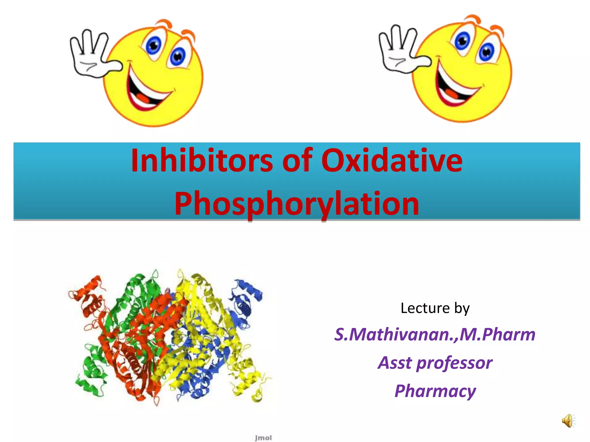 Inhibitors of oxidative phosphorylation | PPTX | Endocrine and Metabolic Diseases | Diseases and ...