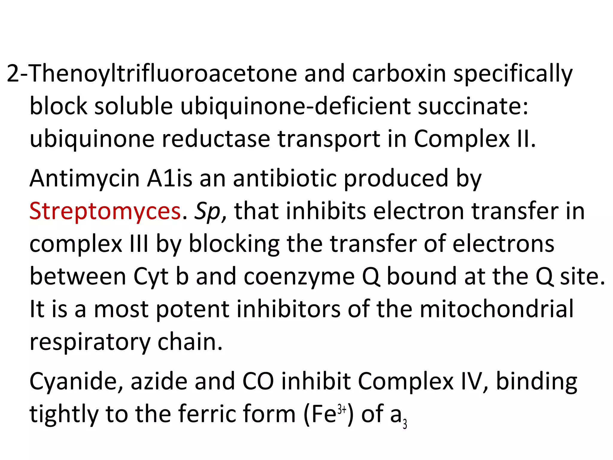 Inhibitors of oxidative phosphorylationppt | PPT