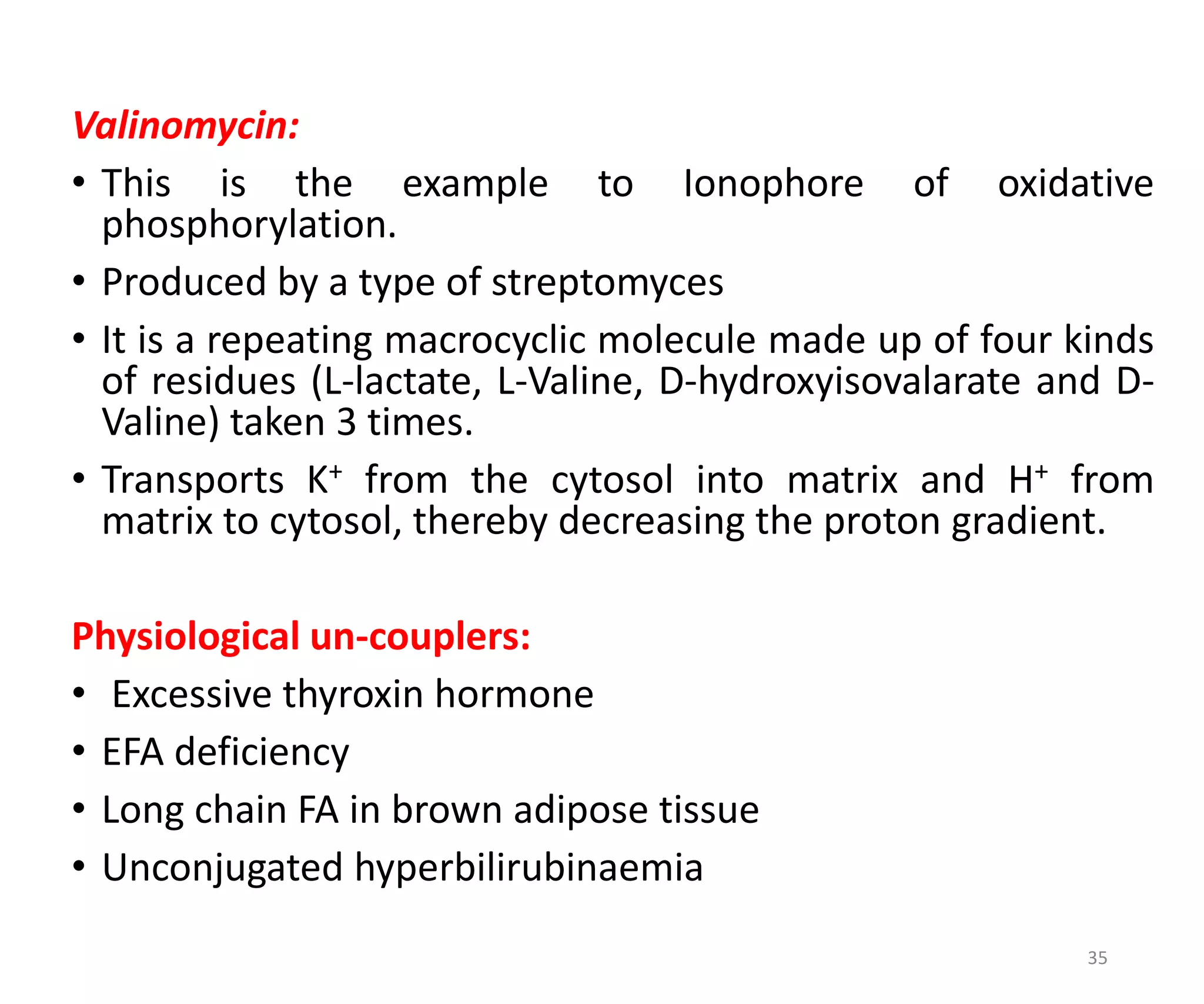 Inhibitors & uncouplers of oxidative phosphorylation & ETC | PPTX