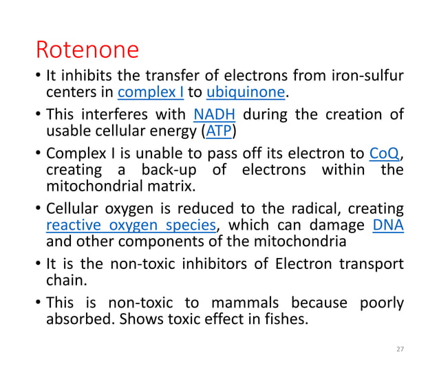 Inhibitors & uncouplers of oxidative phosphorylation & ETC | PPTX