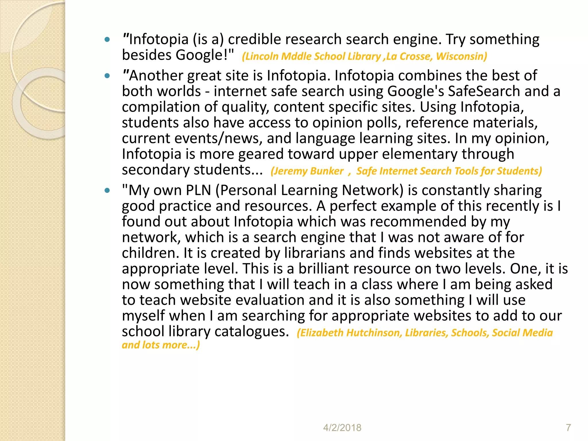 Scholarly Search Engines | PPTX