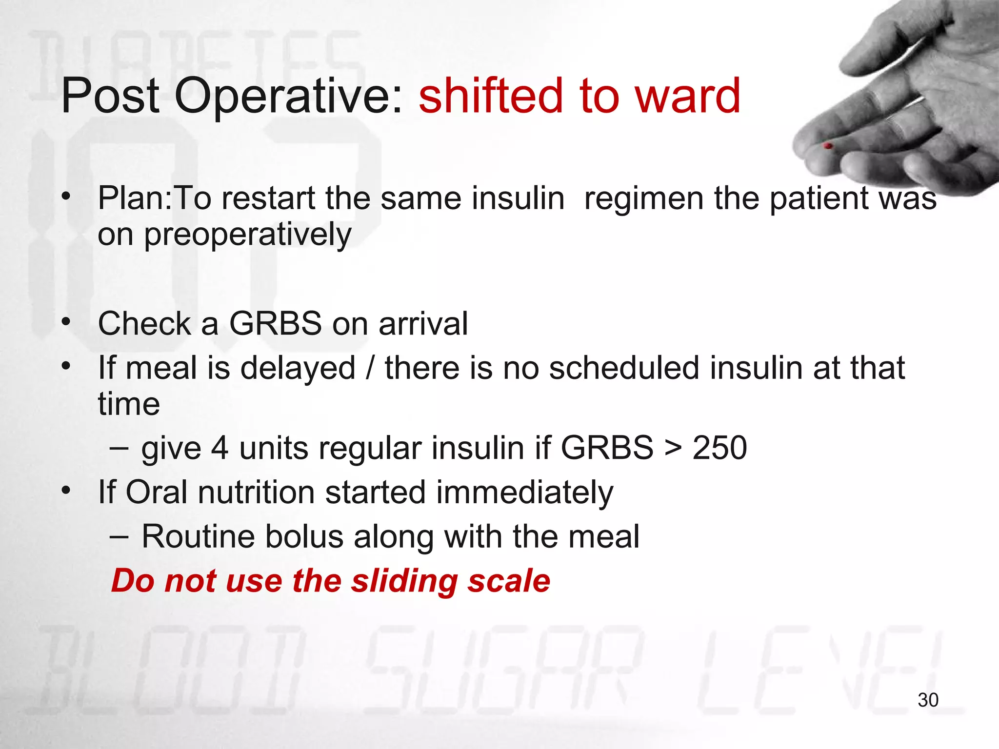 Diabetes management ; In hospital; insulin; aims kochi | PPT