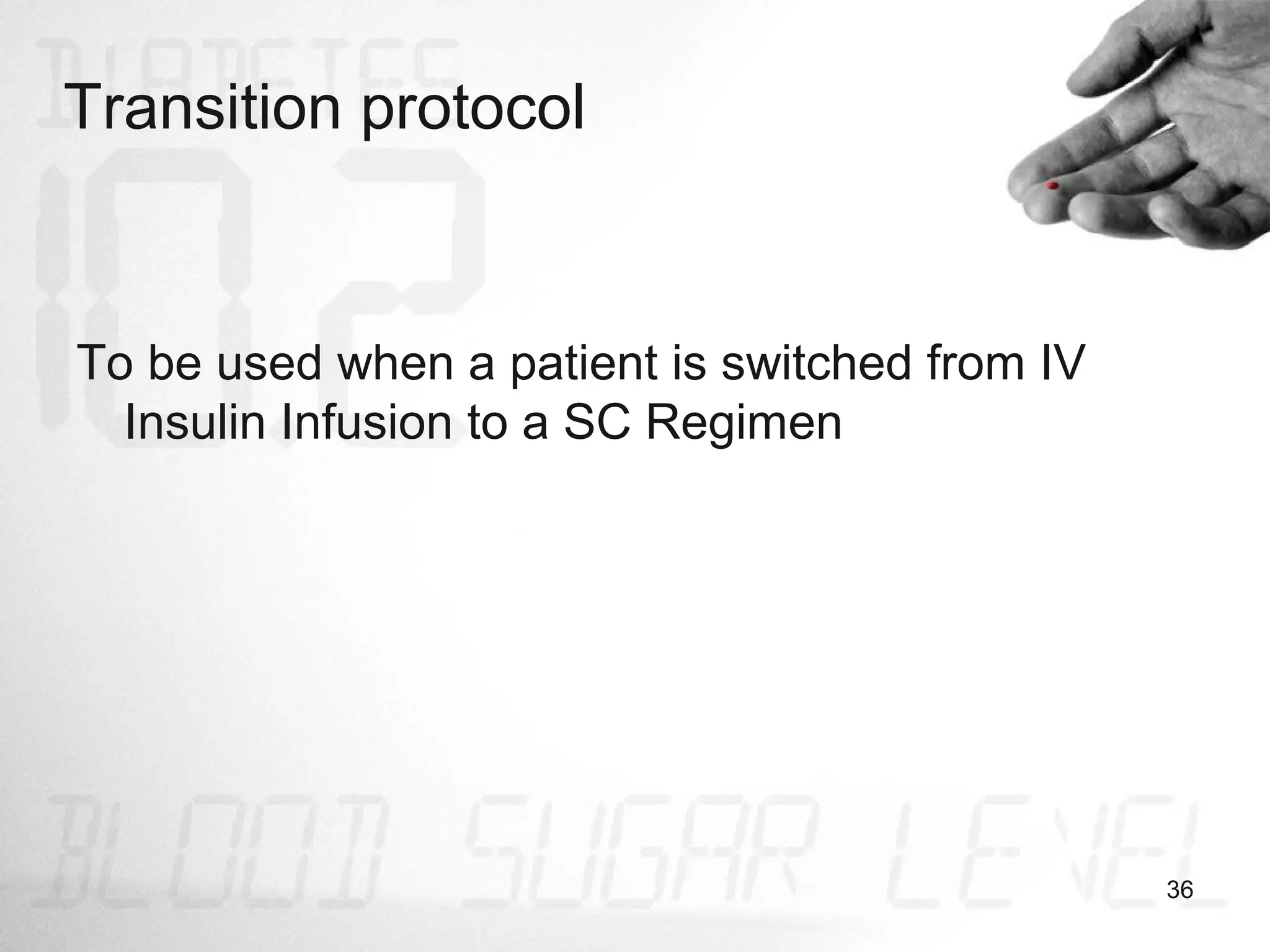 Diabetes management ; In hospital; insulin; aims kochi | PPT