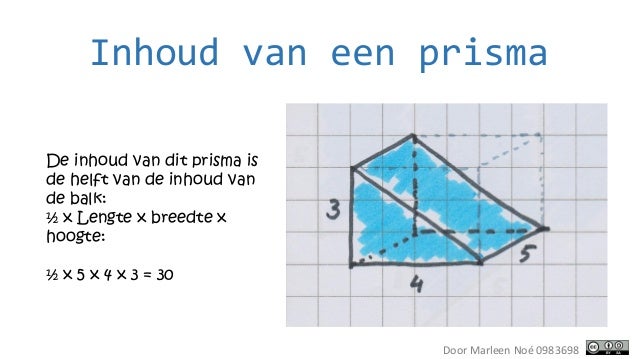 Inhoud van een prisma