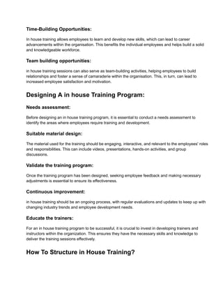 Best In House Training | Benefits, Tips, Examples 2023 | Petroleum ...