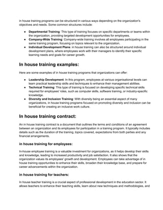 Best In House Training | Benefits, Tips, Examples 2023 | Petroleum ...