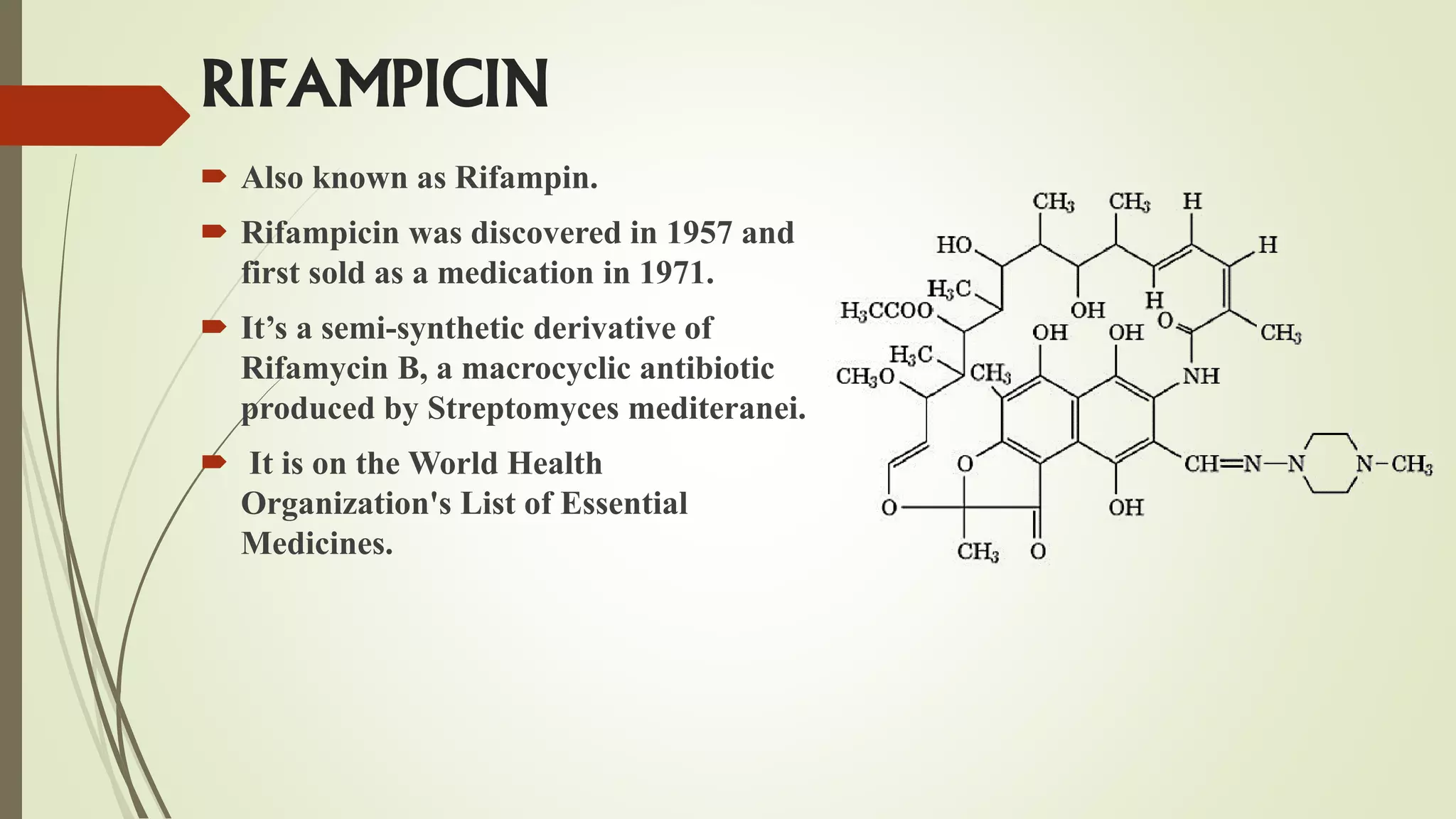 Isoniazid, Rifampicin, Pyrazinamide and Ethambutol | PPTX
