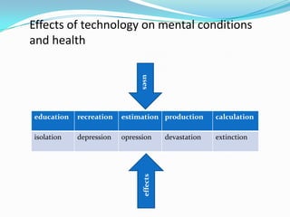 effects of technology on human race | PPTX
