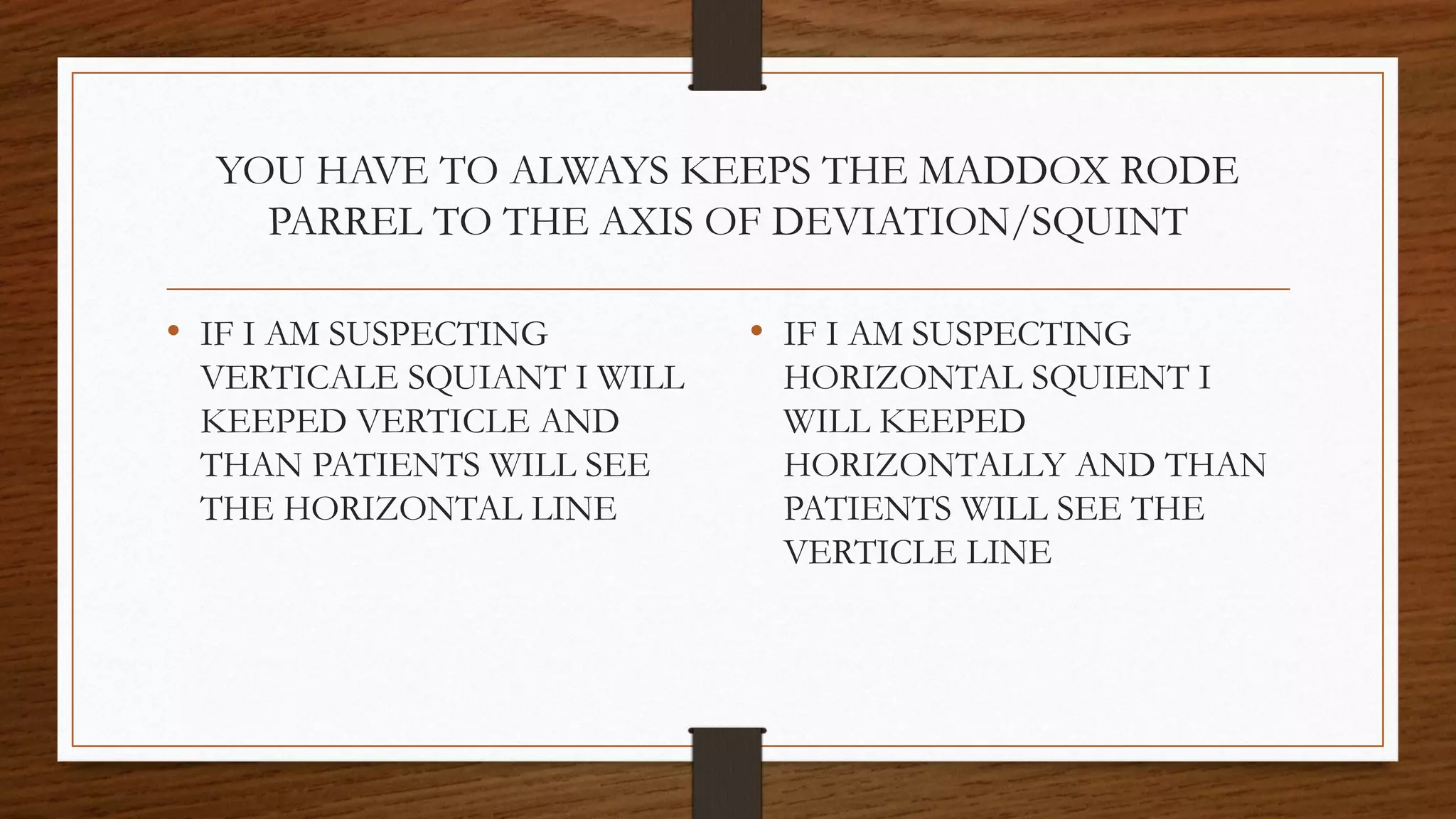 Maddox rode | PDF | Eye and Vision Conditions | Diseases and Conditions