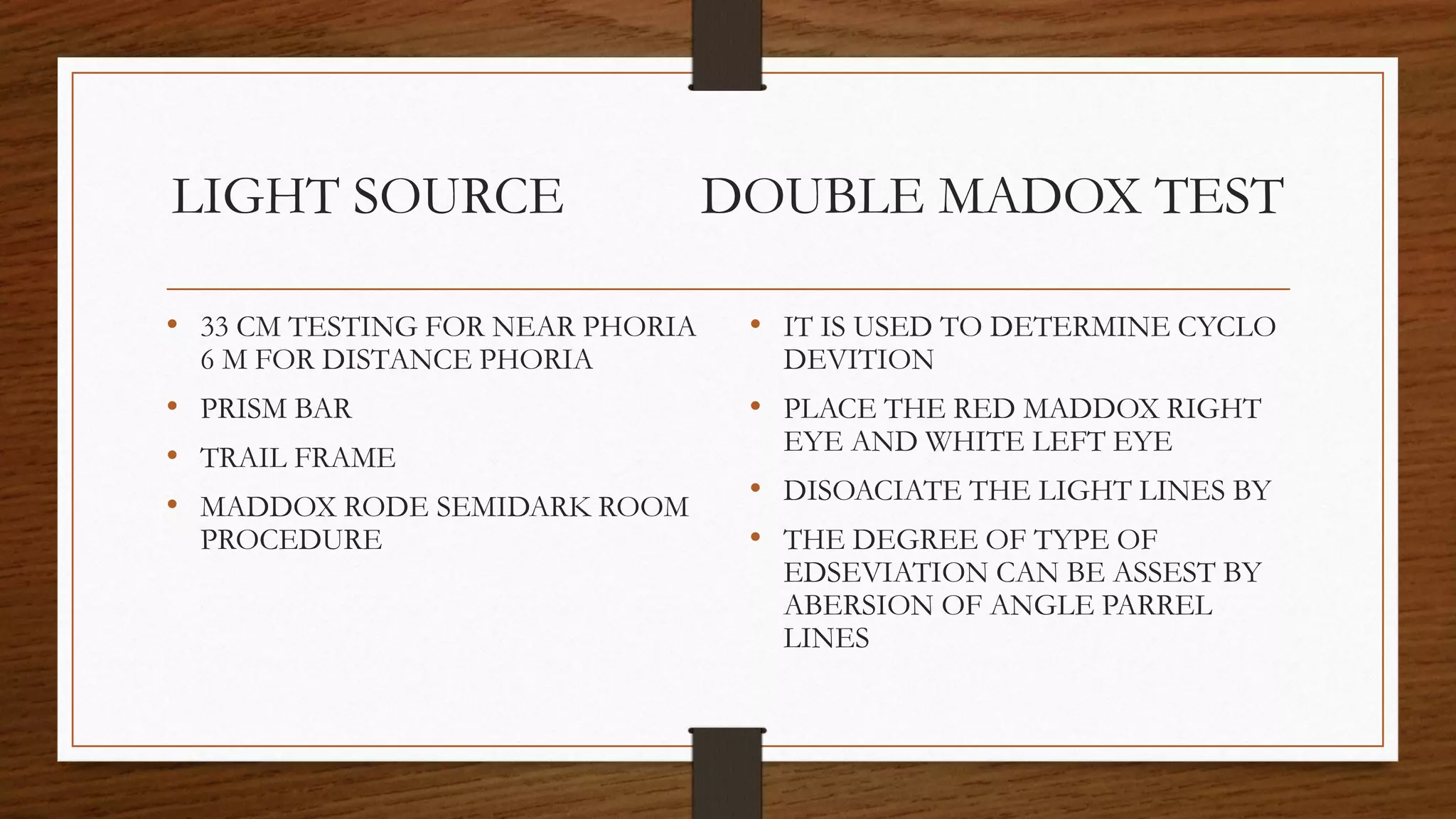 Maddox rode | PDF | Eye and Vision Conditions | Diseases and Conditions