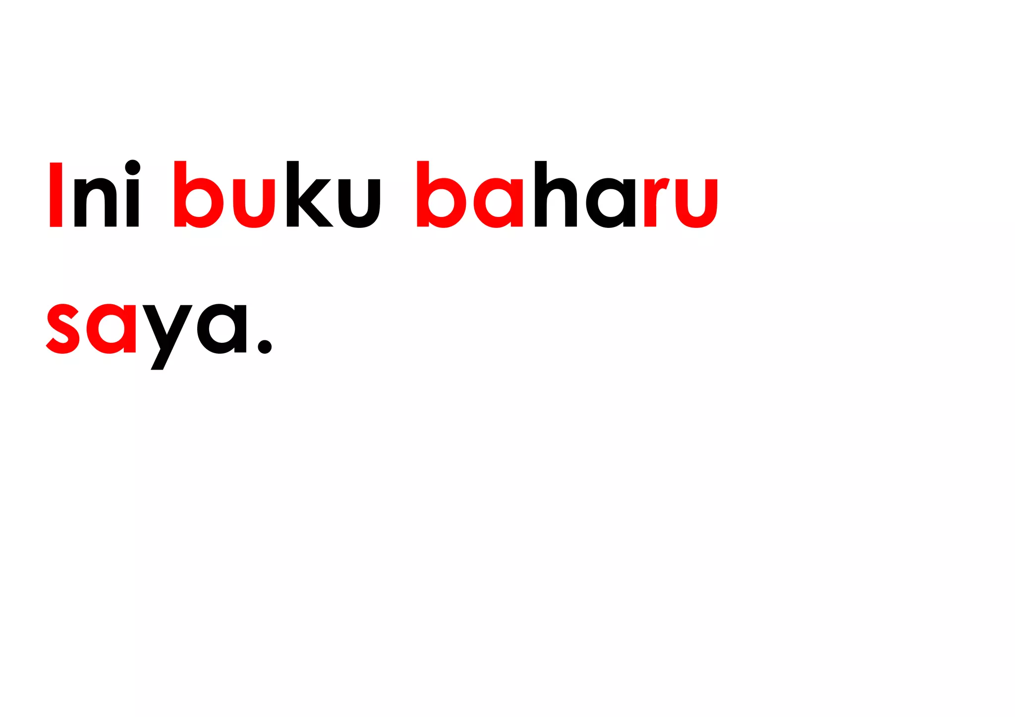 Ini buku baharu saya | DOC