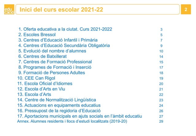 Inici del curs escolar 2021 2022 v3 | PPT