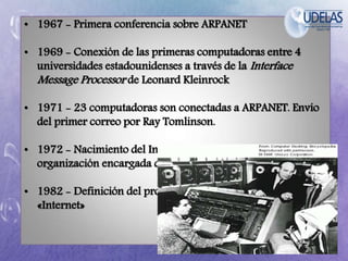Inicio del internet | PPTX