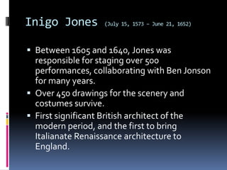 Inigo Jones | PPT
