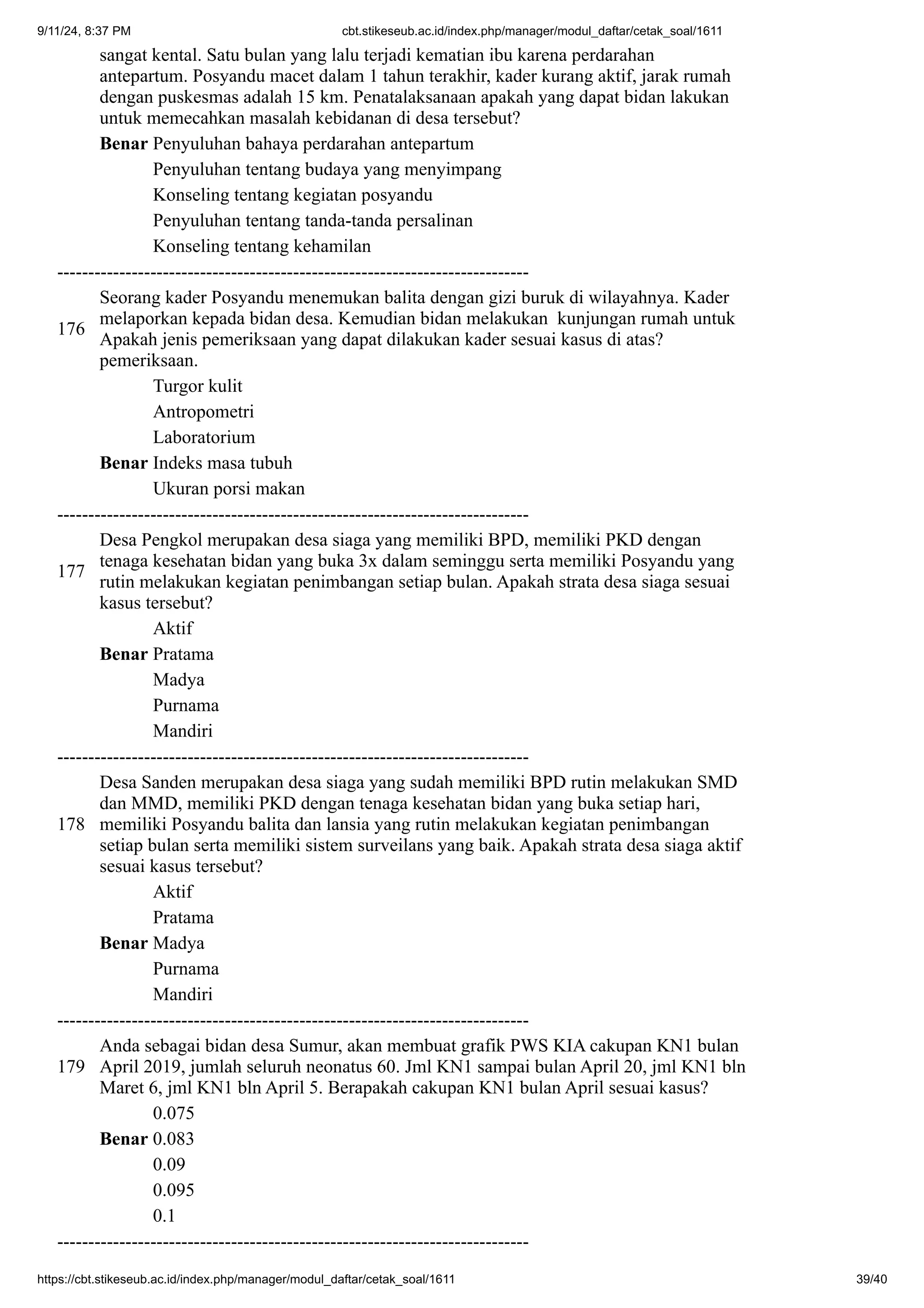 contoh materi ukom 2024,baca baca ya pdf | PDF