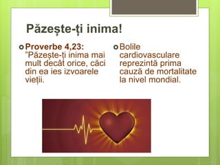 Inima si sistemul cardiovascular | PPTX
