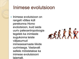 Inimese evolutsioon | PPTX