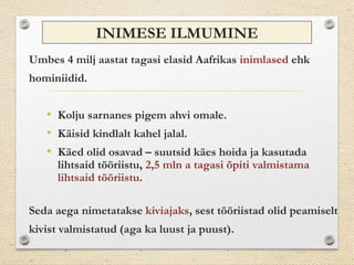Inimkonna ajaloo algus | PPTX