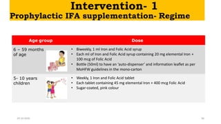 INTENSIFIED NATIONAL IRON PLUS INITIATIVE | PPTX | Pregnancy ...