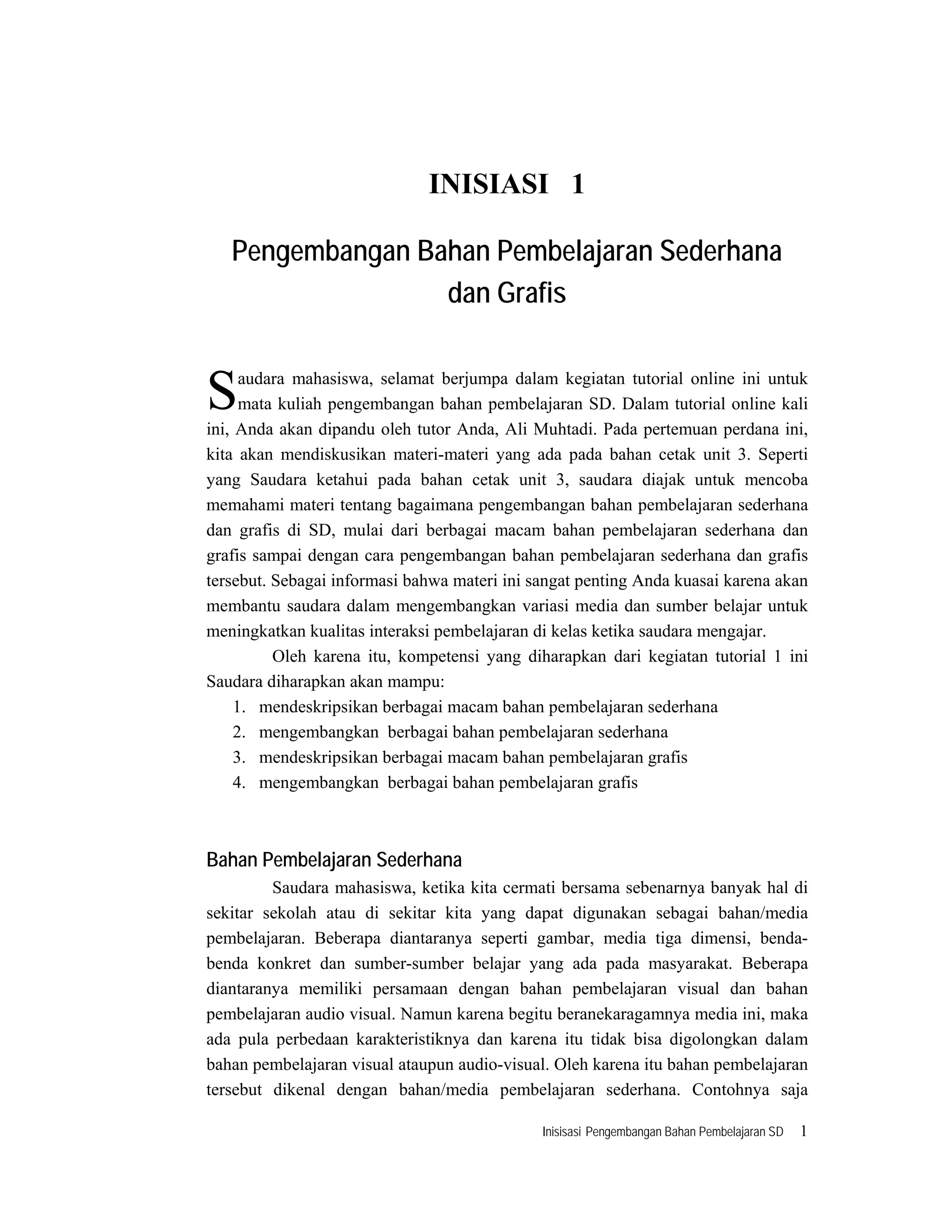 Inisiasi 1 | PDF