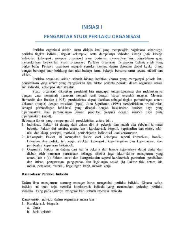 Inisiasi 1 | PDF