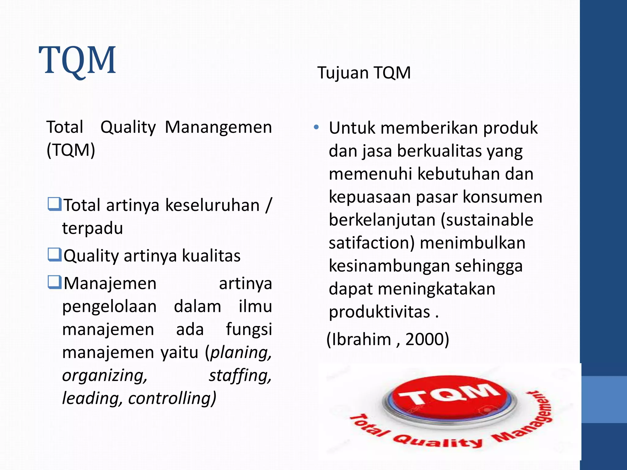 Total Quality Managemen (TQM) | PPT
