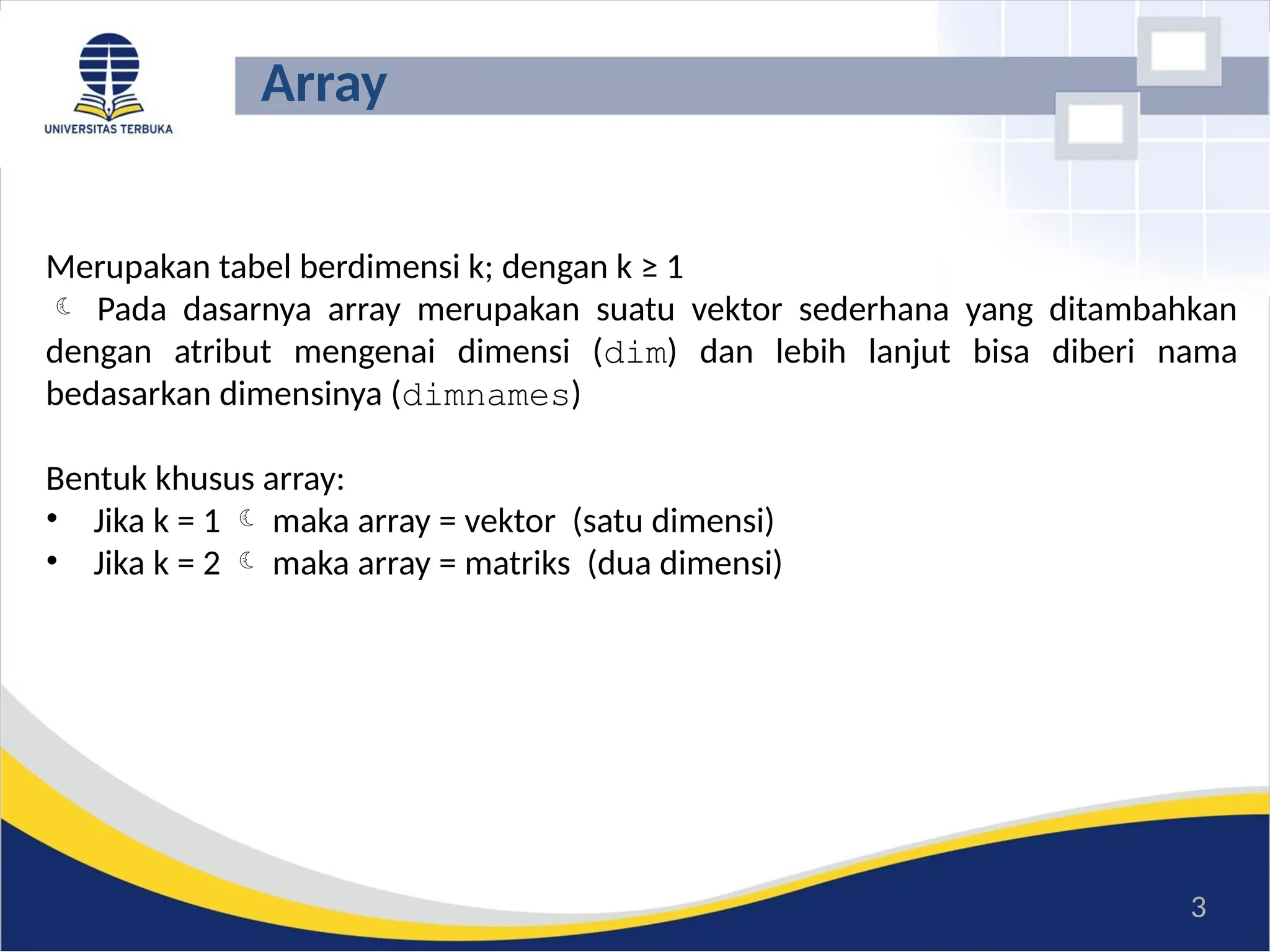 Inisiasi 4 Penggunaan Array dan Matrix.pptx