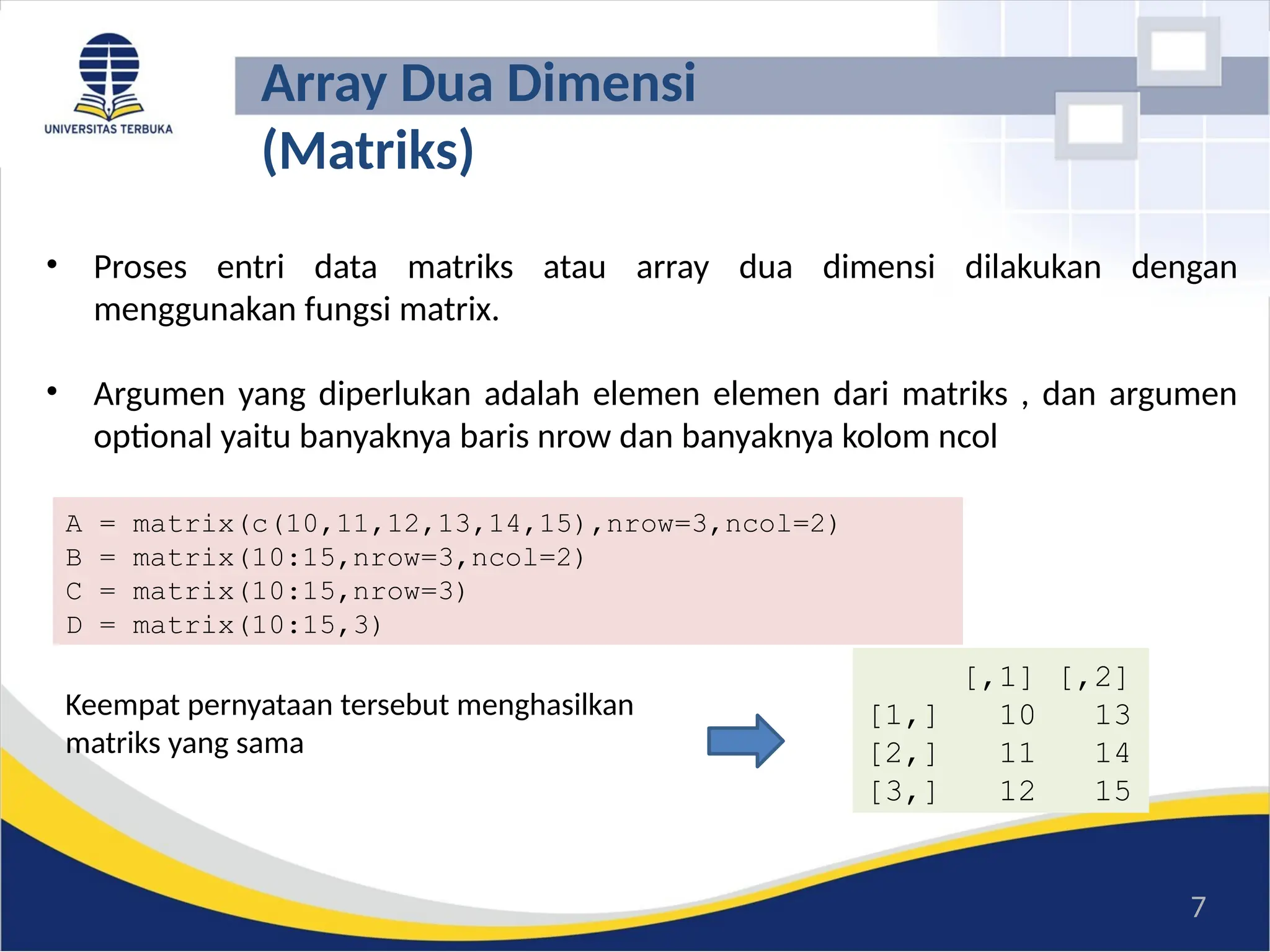 Inisiasi 4 Penggunaan Array dan Matrix.pptx