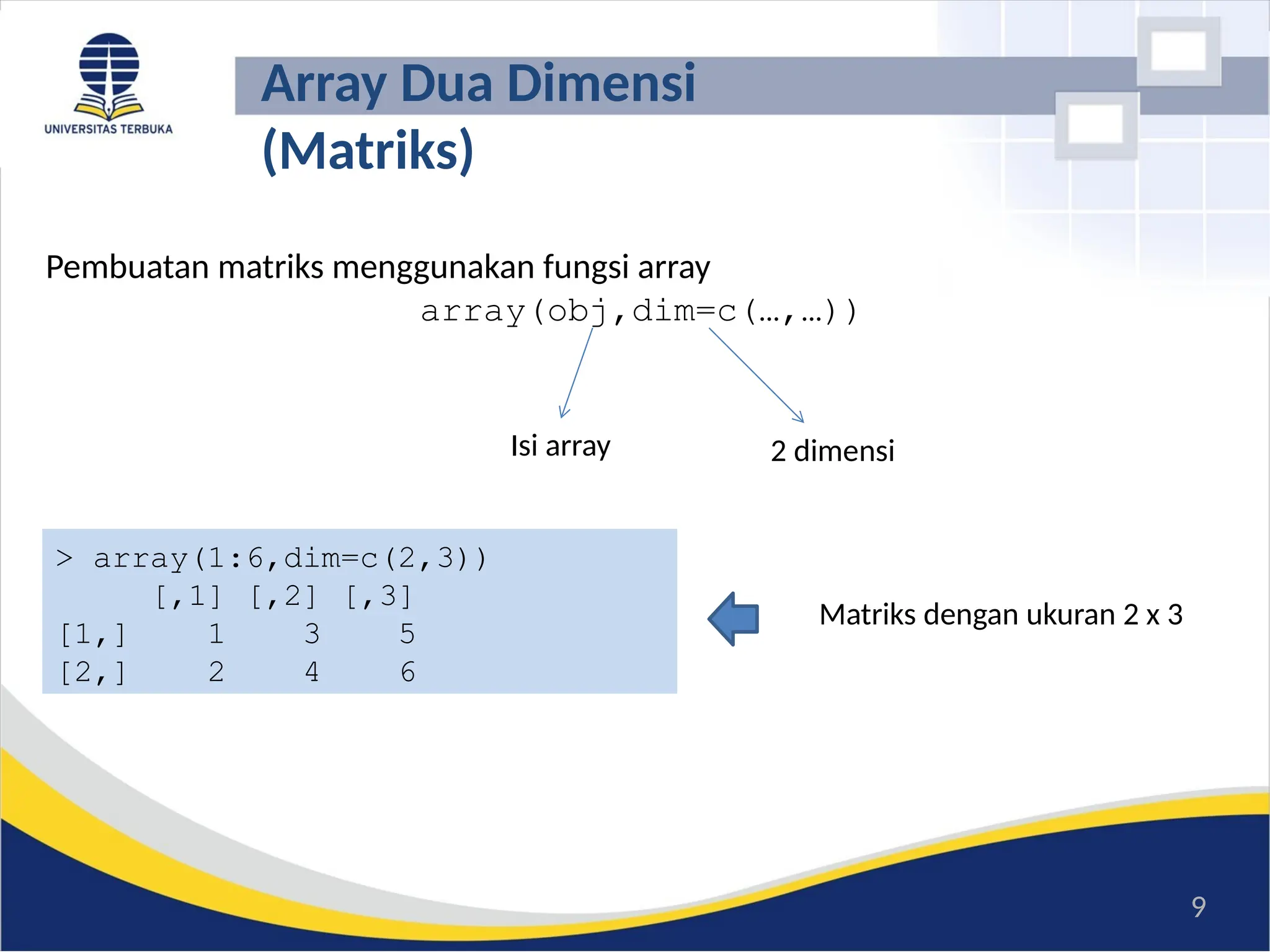 Inisiasi 4 Penggunaan Array dan Matrix.pptx