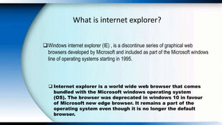 internet explorer | PPTX