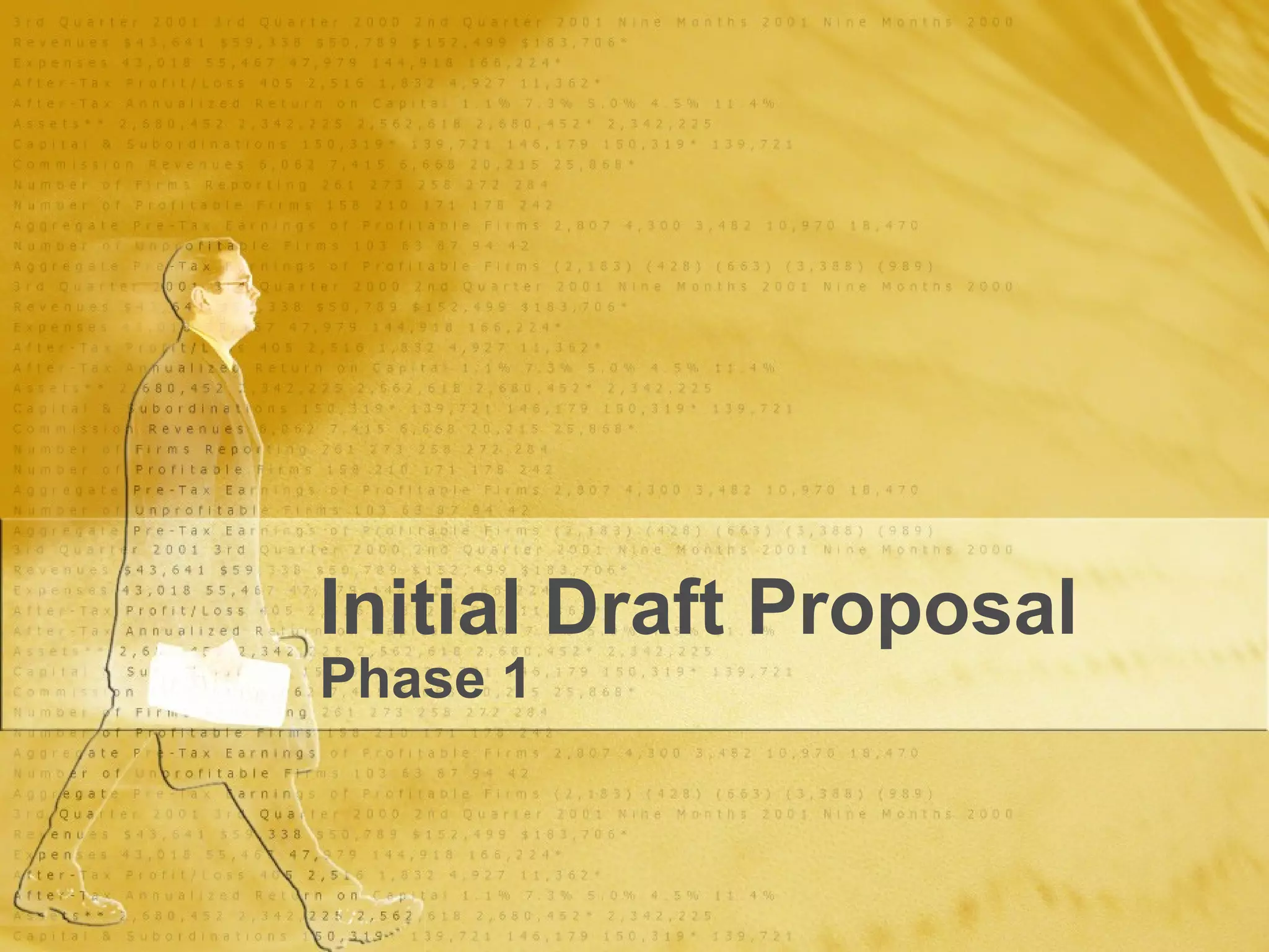 Initial Draft Proposal | PPT