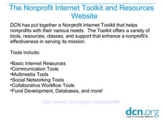 First DCN Nonprofit Project Meeting | PPT