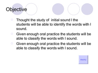 Initial Sound L | PPT