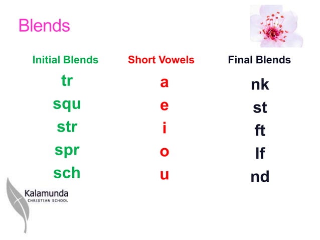 Y1 Initial and final blends power point tg 2012 | PPT