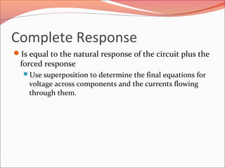 Initial and final condition for circuit | PPT